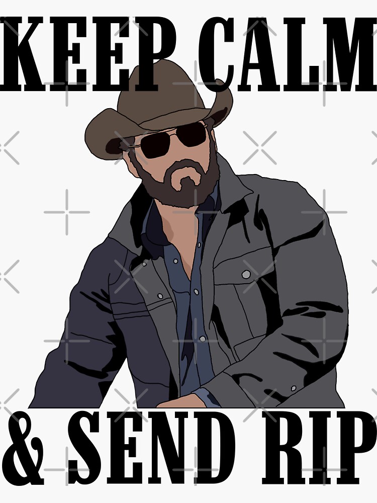 "Keep Calm & Send Rip" Sticker for Sale by ronniabshier | Redbubble