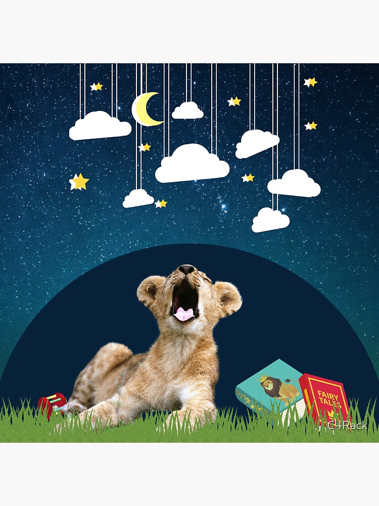 "Sleepy cub" Sticker for Sale by C4Rack | Redbubble