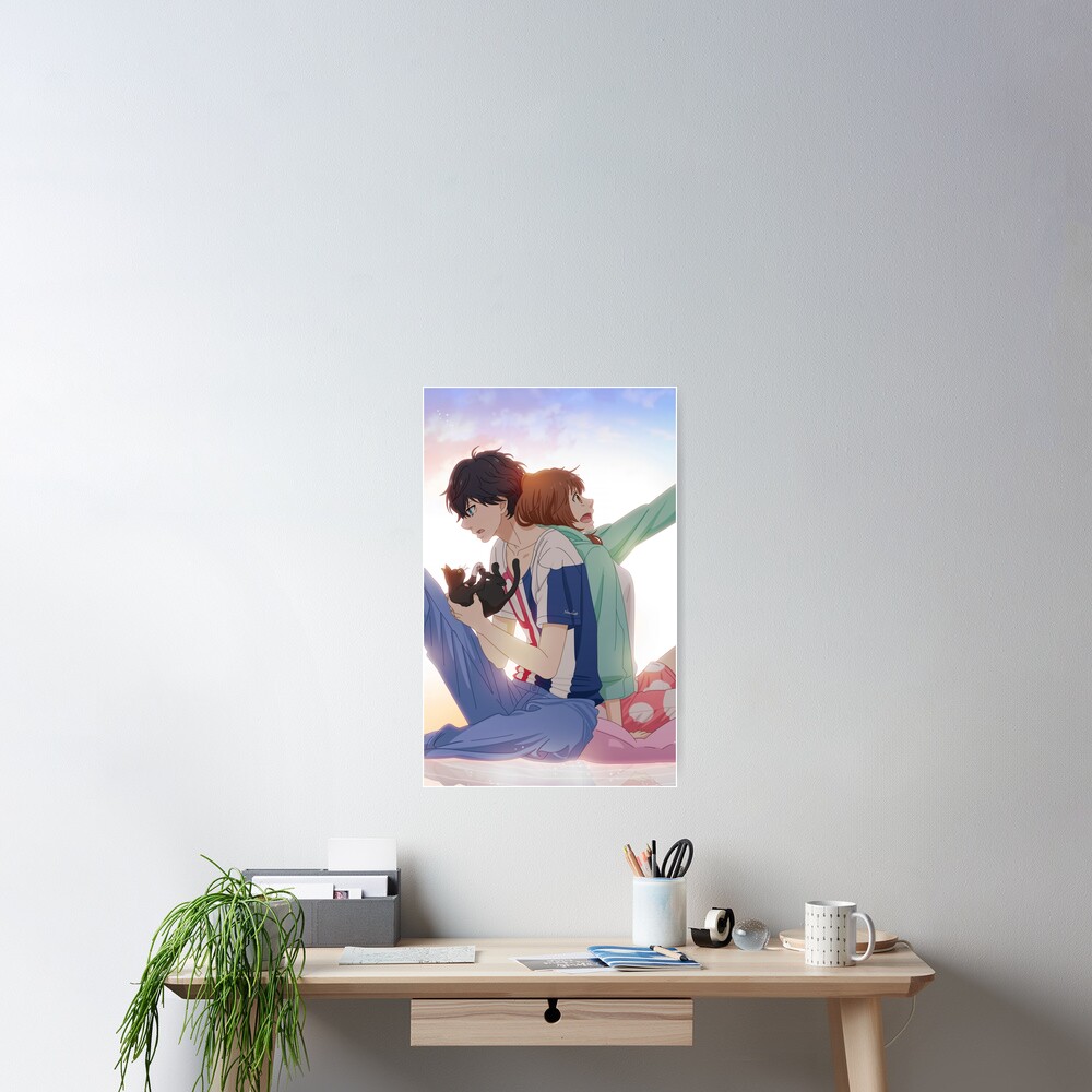 Poster « Ao Haru Ride Blue Spring Ride avec chat », par NormaBrown1 ...