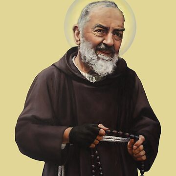 "Padre Pio (transparent background design)" Metal Print for Sale by ...
