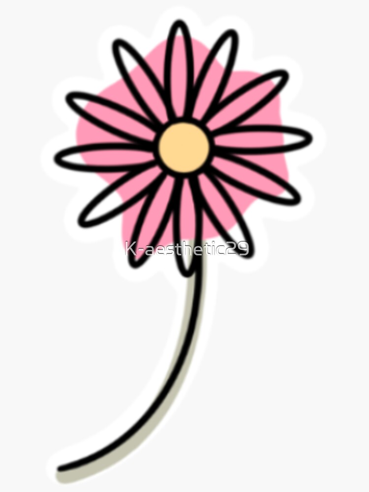 "Aesthetic Spring Sticker Design Cute Flower" Sticker for Sale by K ...