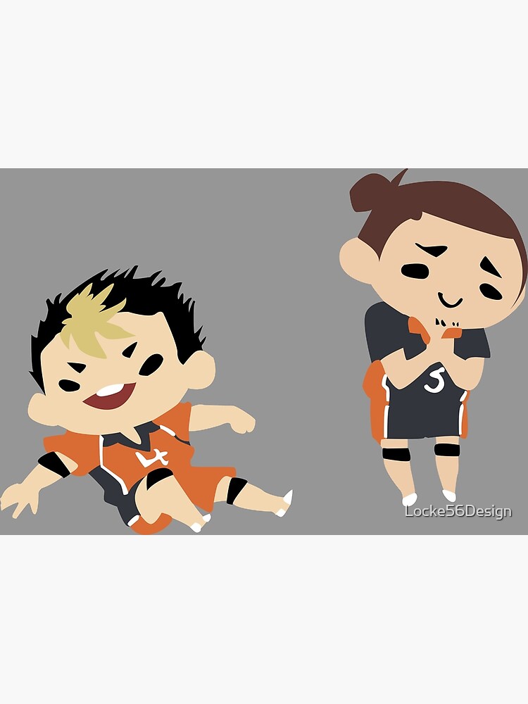 "(Nishinoya X Asahi) Chibi Version" Photographic Print by Locke56Design ...