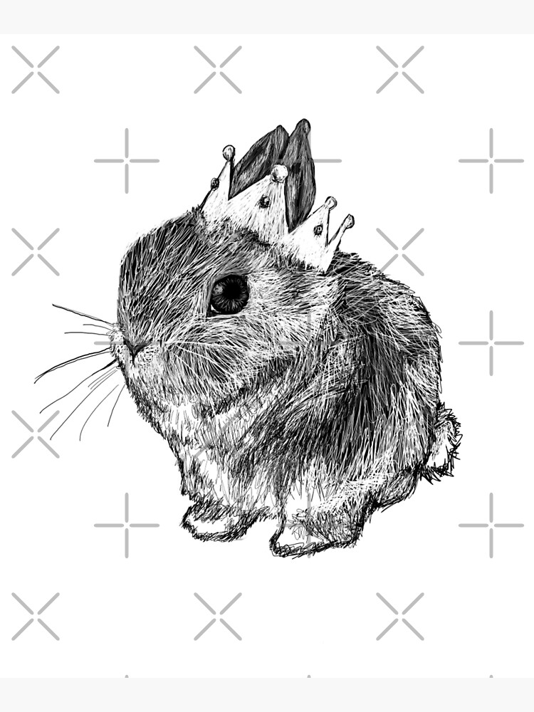 "Bunny Queen" Art Print by the950 | Redbubble