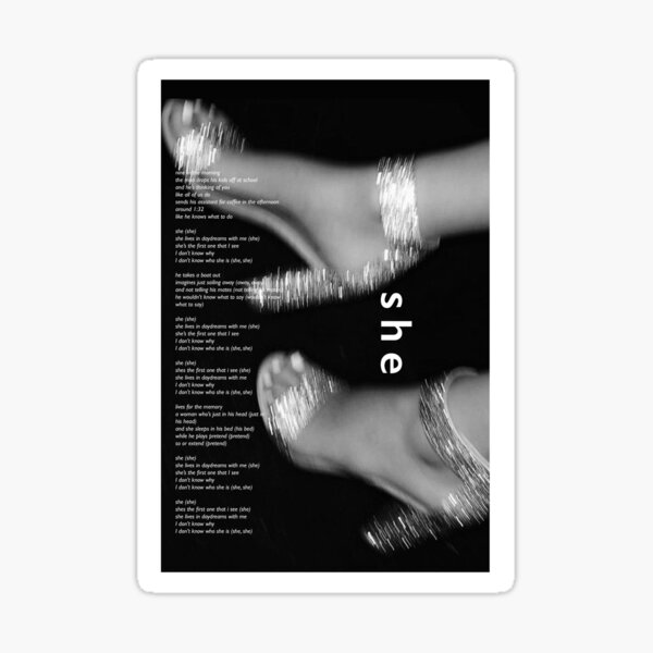 "she" Sticker for Sale by trrosen | Redbubble