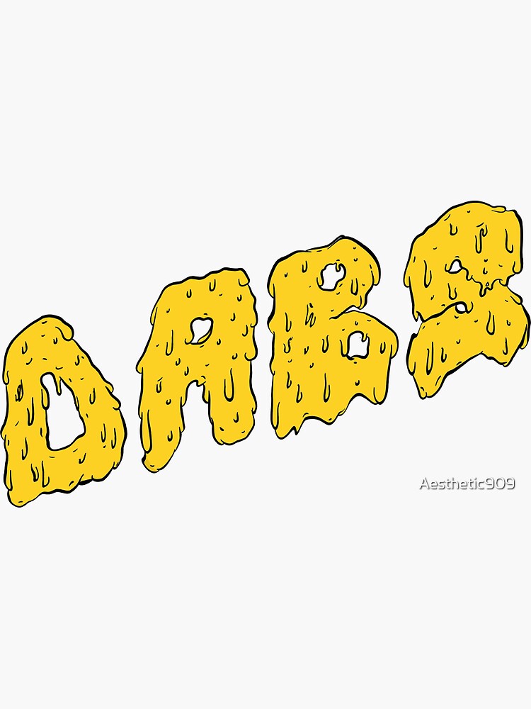 "Dabs Two" Sticker for Sale by Aesthetic909 | Redbubble