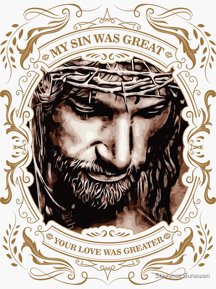 "Jesus, rescue me" Sticker for Sale by CreativeMark | Redbubble