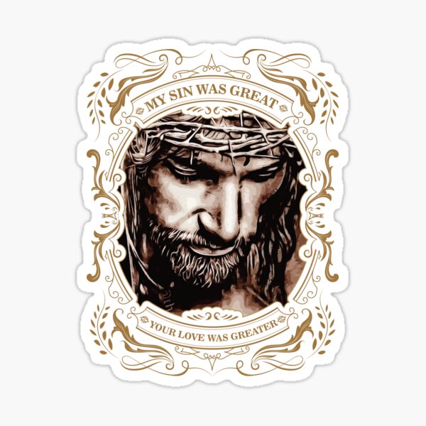 "Jesus, rescue me" Sticker for Sale by CreativeMark | Redbubble