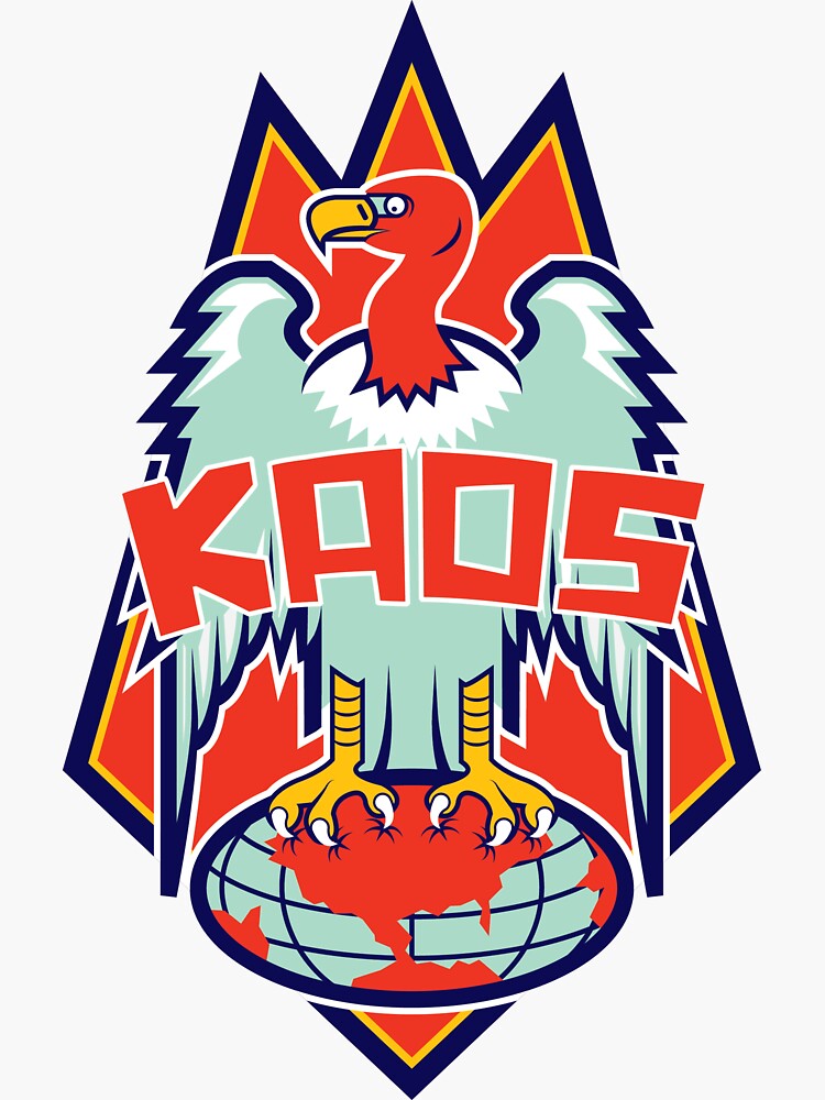 "KAOS Logo Redesign" Sticker for Sale by peterjrees | Redbubble