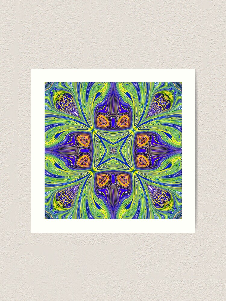 "Psychedelic tiles 55." Art Print by cr6zym1nd | Redbubble