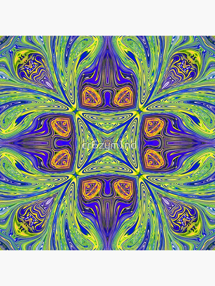"Psychedelic tiles 55." Art Print by cr6zym1nd | Redbubble