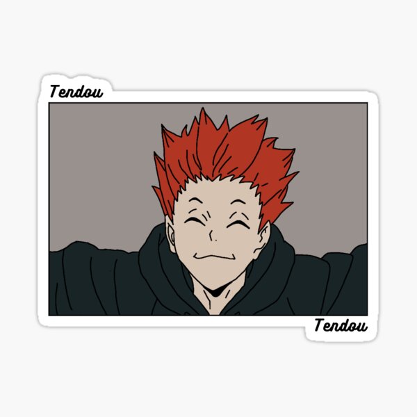 "TENDOU SATORI - Haikyuu" Sticker for Sale by Sputnikart | Redbubble