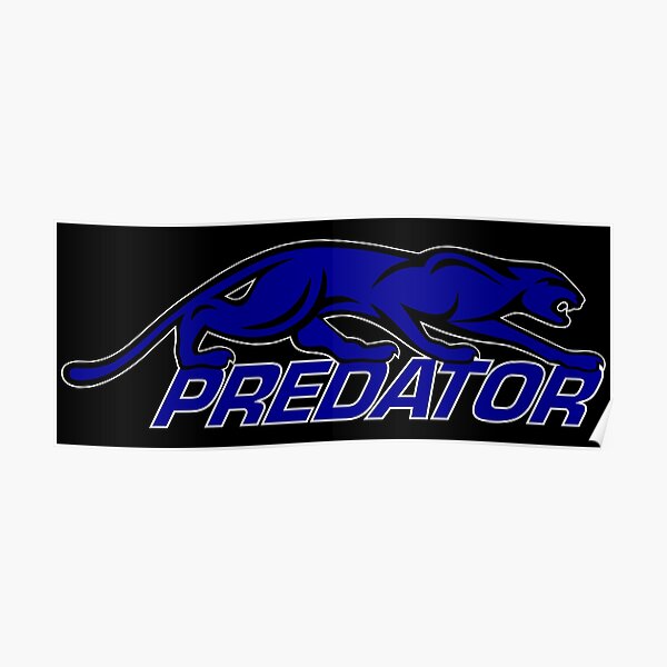 "PREDATOR CUES LOGO BLUE" Poster for Sale by diego75bcn | Redbubble