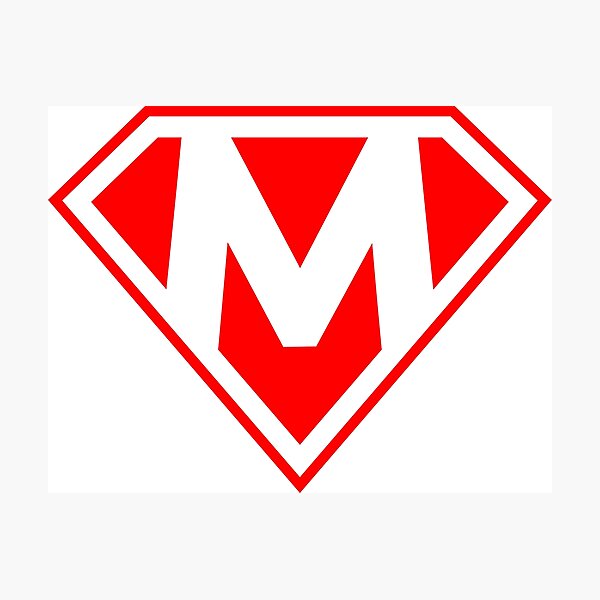 "Letter M | Vol.5 | a-z Super Letter" Photographic Print by GoodGamesMP ...