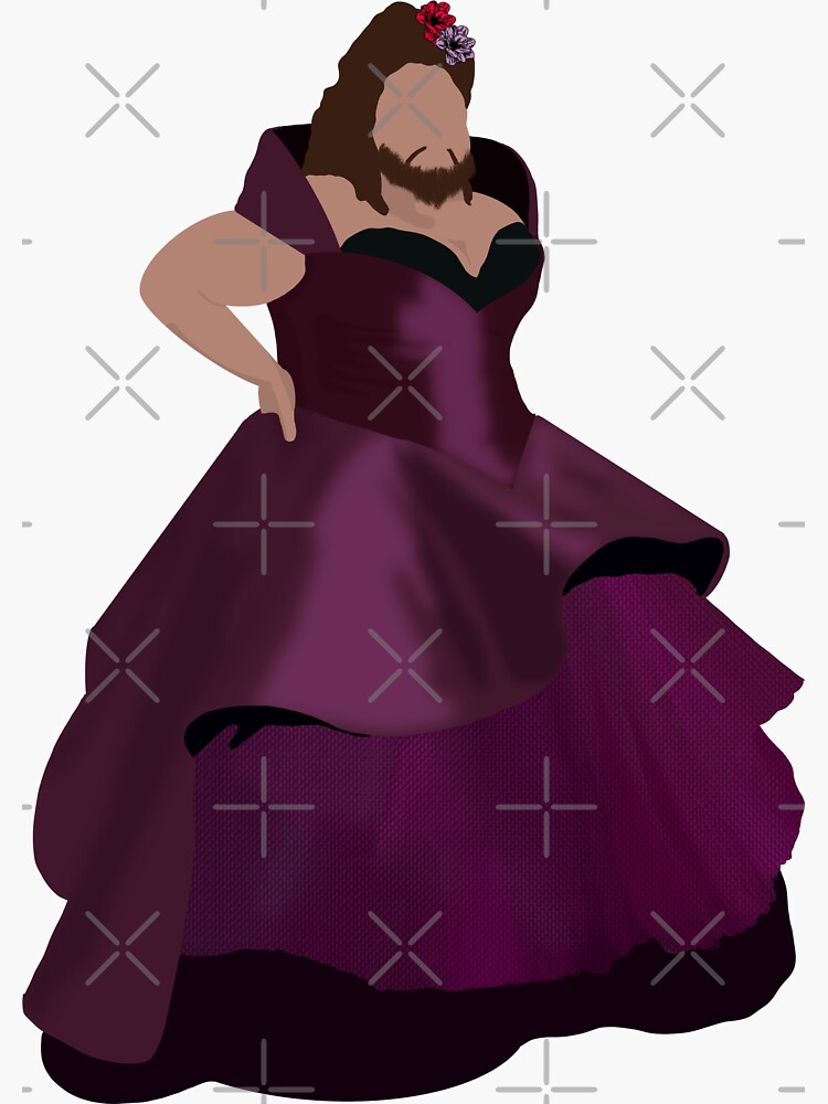 "Bearded Lady from The Greatest Showman" Sticker for Sale by kimmystra ...