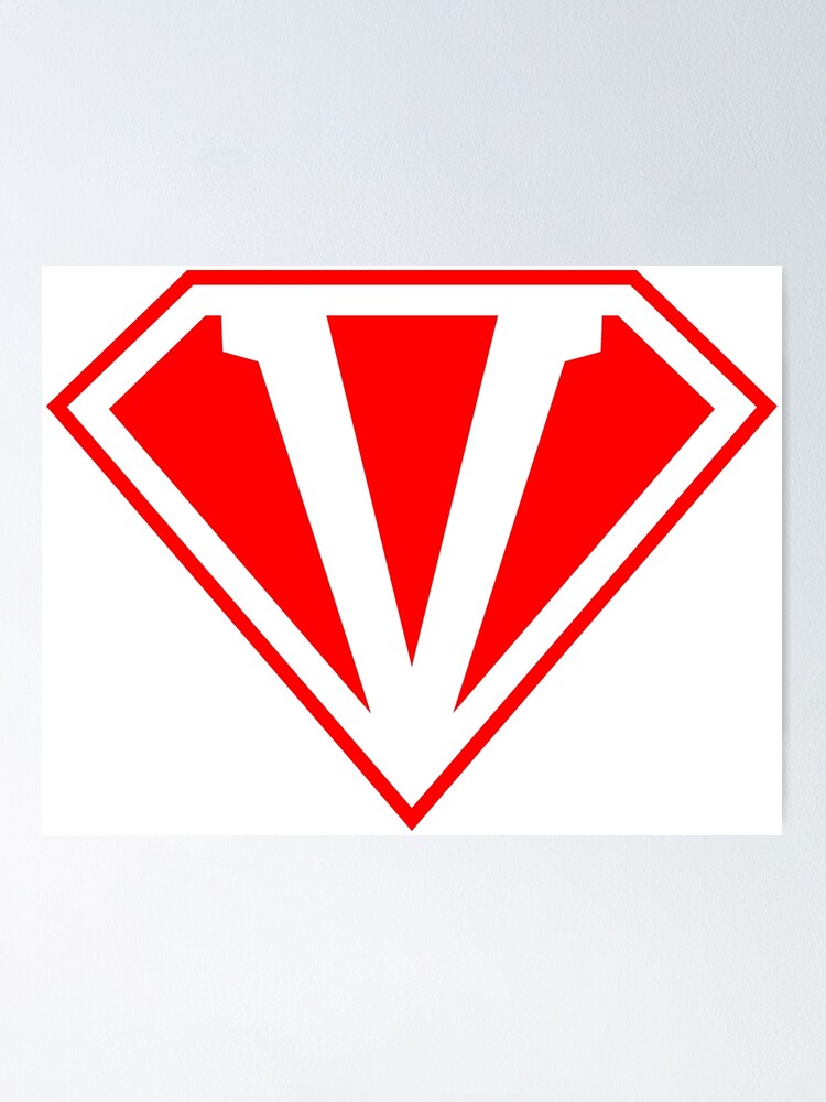 "Letter V | Vol.5 | a-z Super Letter" Poster for Sale by GoodGamesMP ...