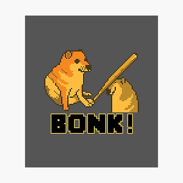 "Pixel Art Cheems Bonk Meme Schönes Geschenk" Fotodruck von ...