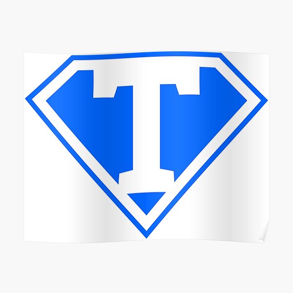 "Letter T | Vol.6 | a-z Super Letter" Poster for Sale by GoodGamesMP ...