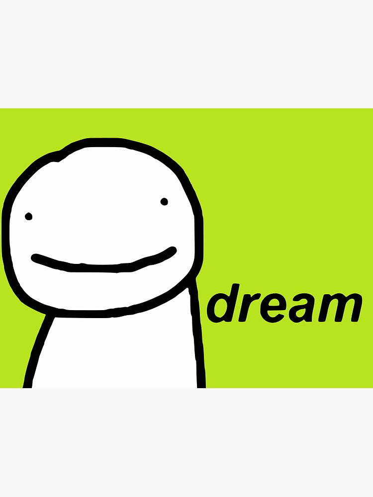 "Dream smiley face art" Sticker for Sale by mcyt-merch | Redbubble