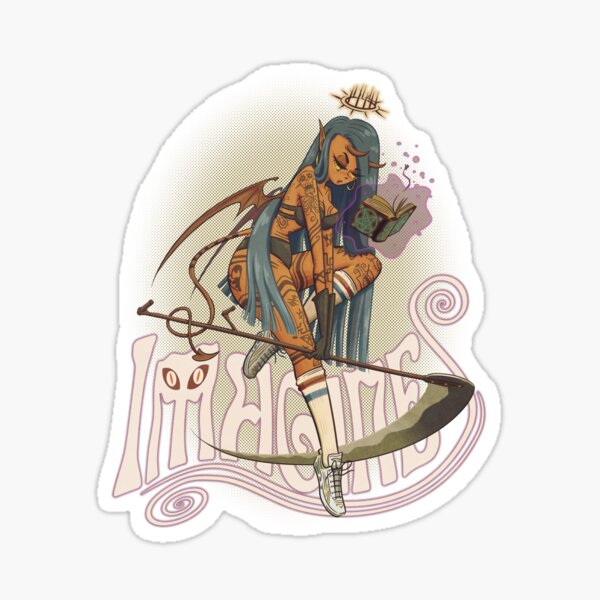 "IMAGINE" Sticker for Sale by art-by-nidan | Redbubble