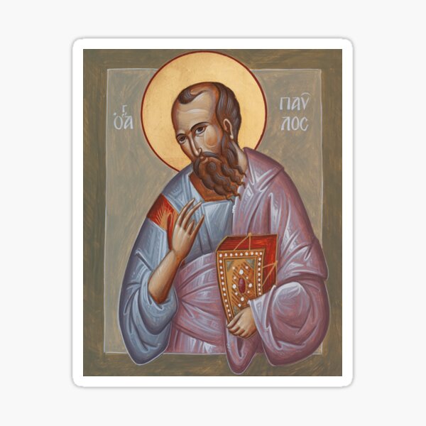 "Apostle Paul" Sticker by ikonographics | Redbubble