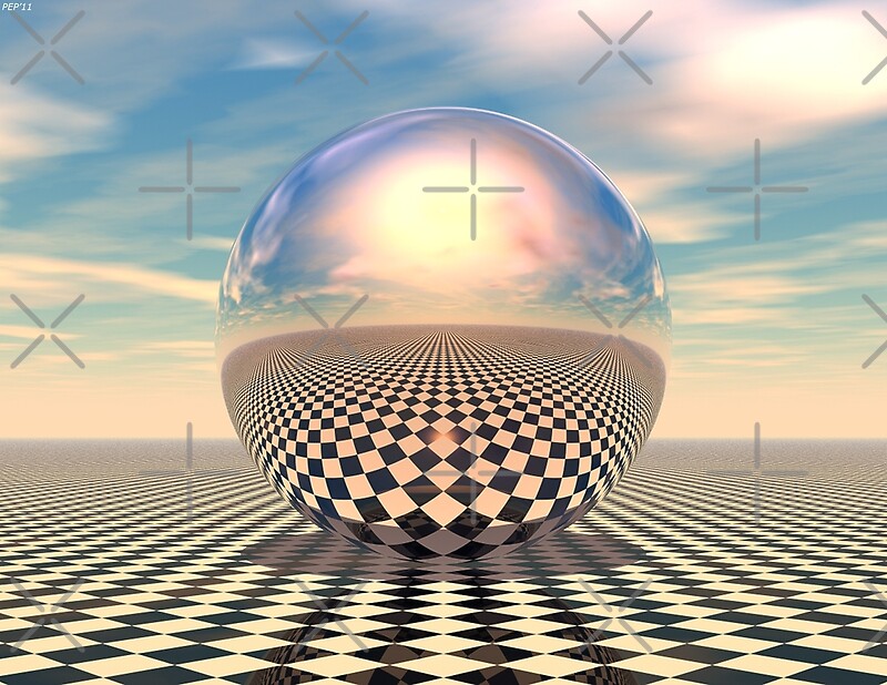 "Checker Ball" by Phil Perkins | Redbubble