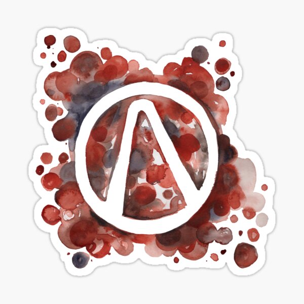 "Borderlands Vault Symbol Watercolour" Sticker by HighFives555 | Redbubble