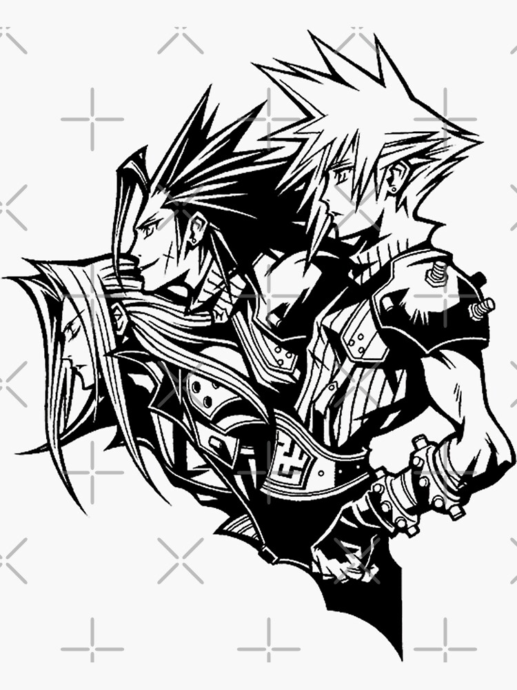 Pegatina «Final Fantasy Anniversary Logo» de Nifunifadraws | Redbubble