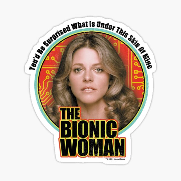 "surprise the bionic woman" Sticker for Sale by clertzuid | Redbubble