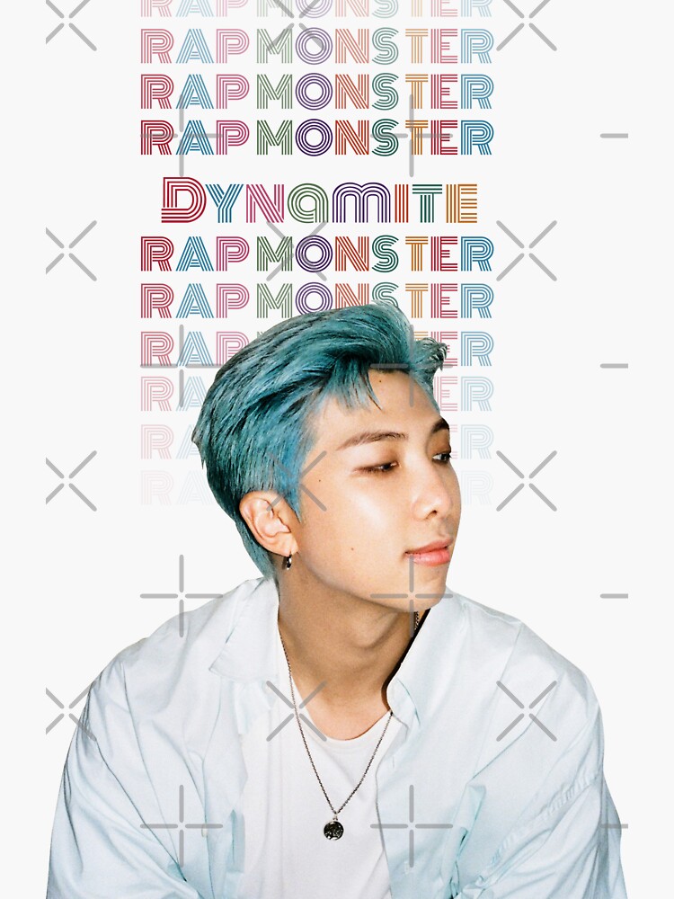 "BTS DYNAMITE RAP MONSTER" Sticker by storecase | Redbubble