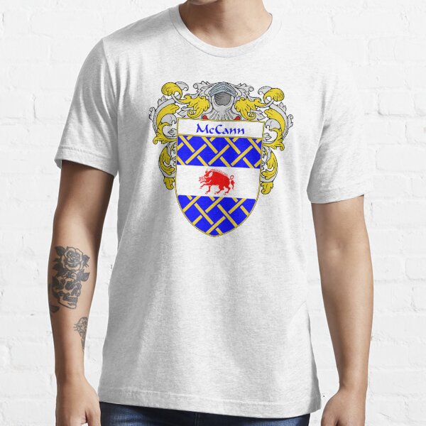 "McCann Coat of Arms/Family Crest" T-shirt for Sale by IrishArms ...