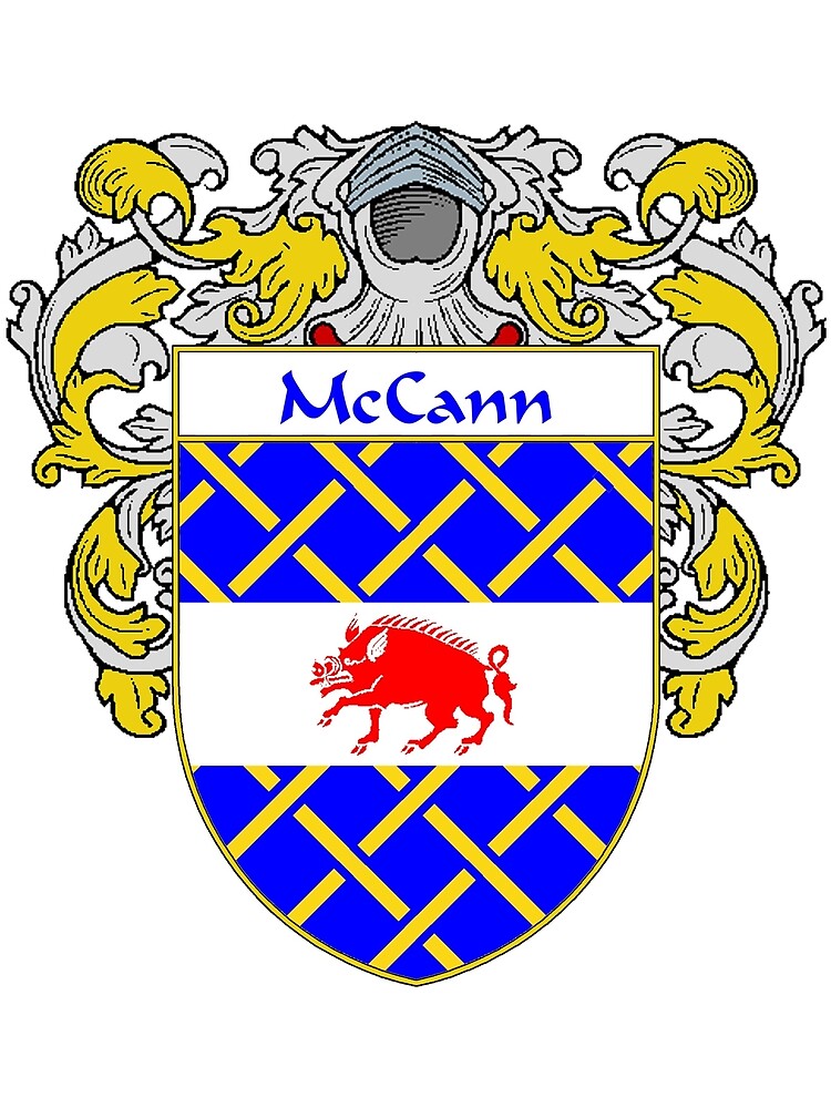 "McCann Coat of Arms/Family Crest" Framed Art Print for Sale by ...