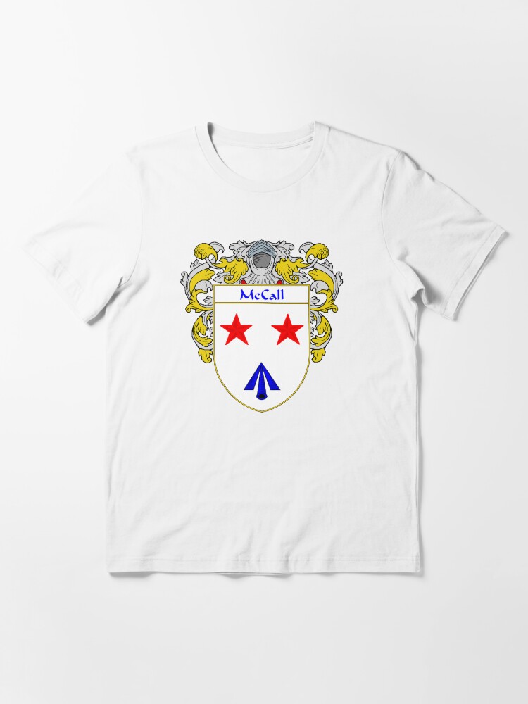 "McCall Coat of Arms/Family Crest" T-shirt by IrishArms | Redbubble ...