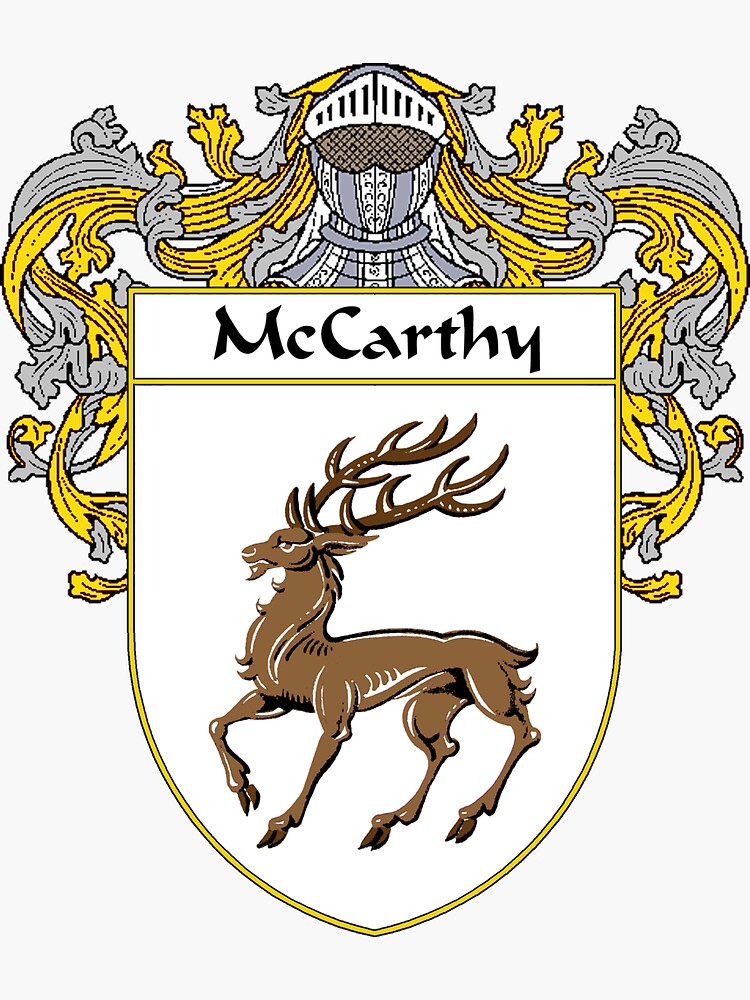 "McCarthy Coat of Arms/Family Crest" Sticker for Sale by IrishArms ...