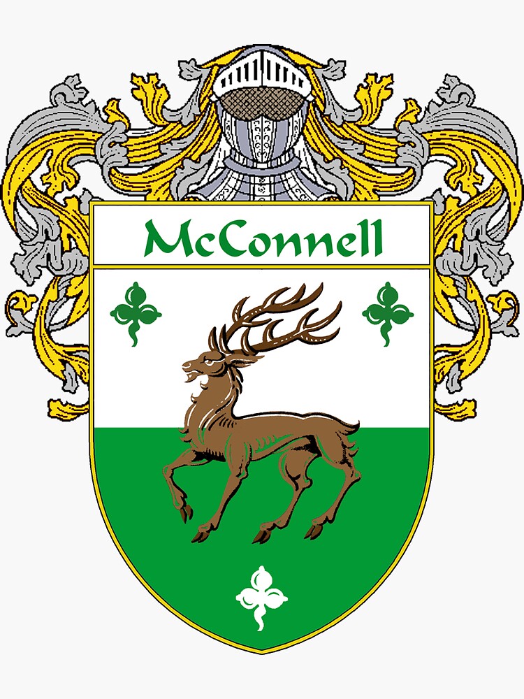 "McConnell Coat of Arms/Family Crest" Sticker for Sale by William ...