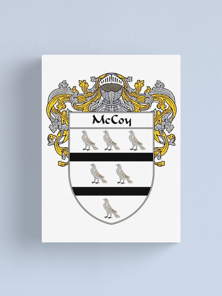 "McCoy Coat of Arms/Family Crest" Canvas Print for Sale by IrishArms ...