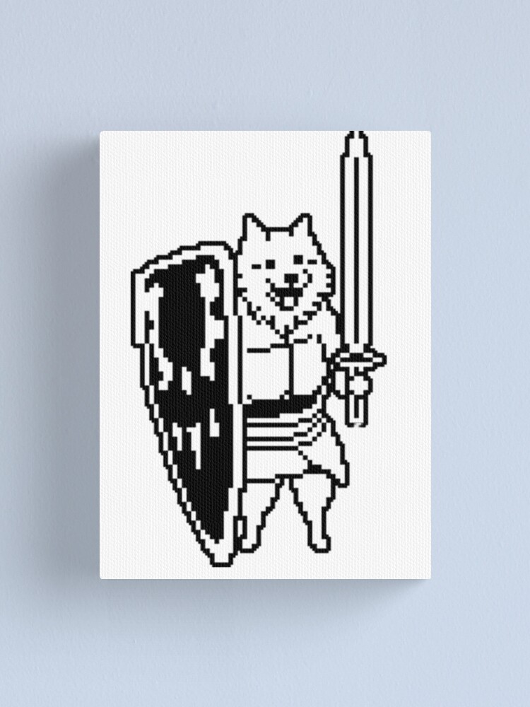 "Lesser Dog - Undertale" Canvas Print by RubbleHeart | Redbubble