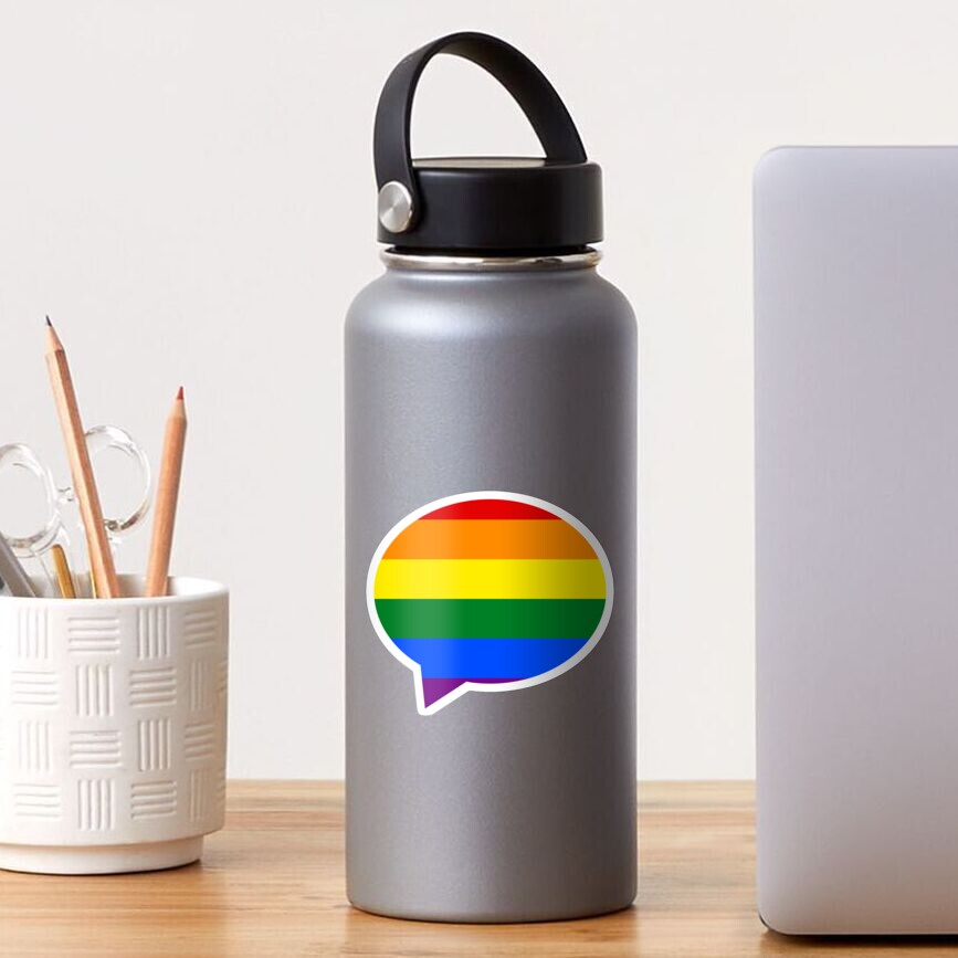 "'Subtle Gay Pride'" Sticker by kerrangutang | Redbubble