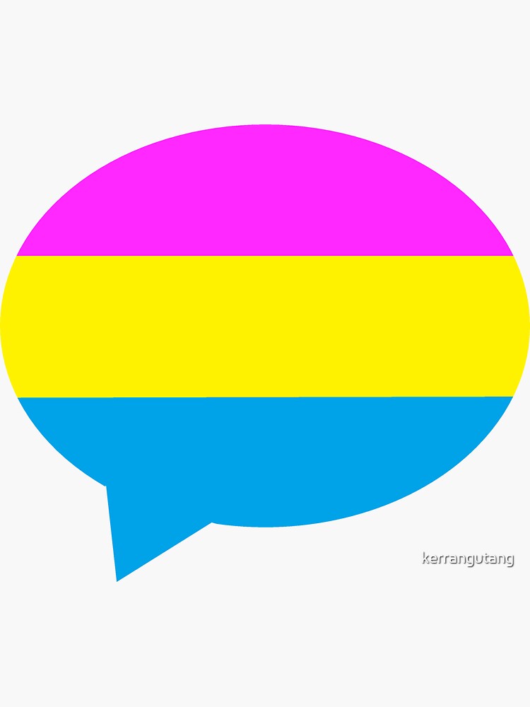 "'Subtle Pan Pride'" Sticker by kerrangutang | Redbubble