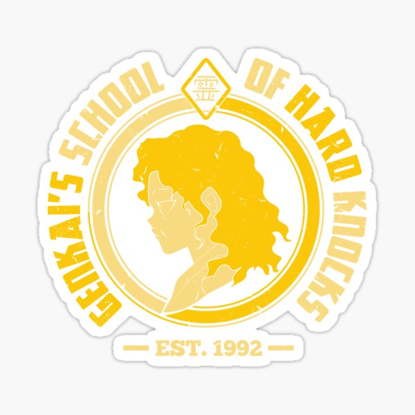 "Genkai's School of Hard Knocks" Sticker by manoystee | Redbubble
