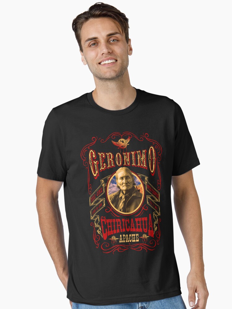 "Apache Geronimo Native American T-Shirt" Essential T-Shirt for Sale by ...