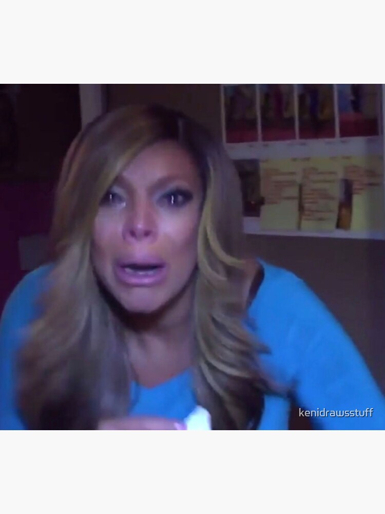 "wendy williams crying meme" Sticker for Sale by kenidrawsstuff | Redbubble