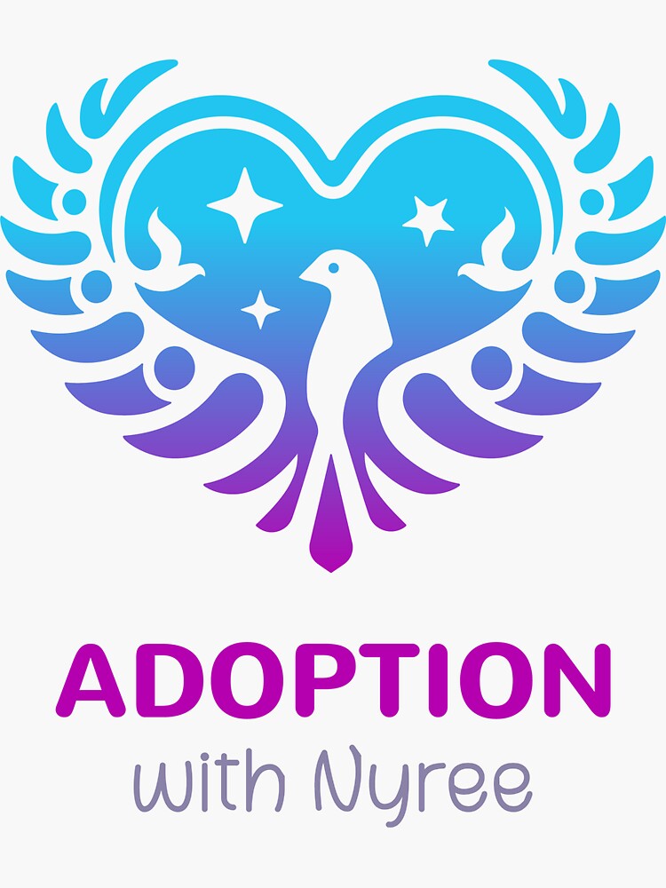 "Adoption heart logo for proud adopters" Sticker for Sale by ...