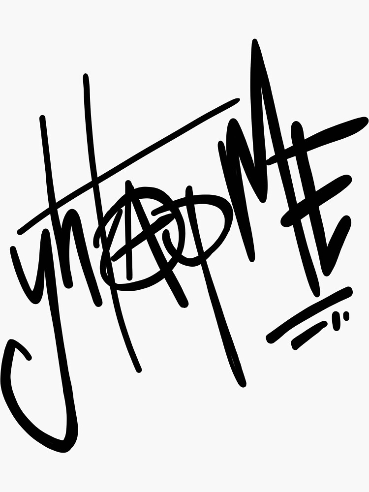 "Black logo" Sticker by yhtapME | Redbubble