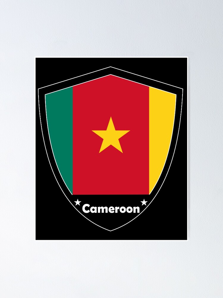 "Cameroon Flag Badge" Poster by Gina-Driada | Redbubble