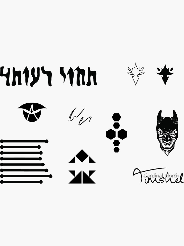 "Amos' Tattoos" Sticker for Sale by ApMc | Redbubble