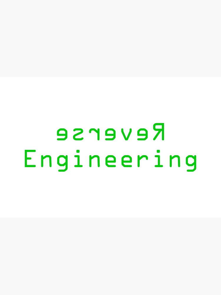 "Reverse Engineering slogan" Sticker for Sale by 0xDavidEl | Redbubble