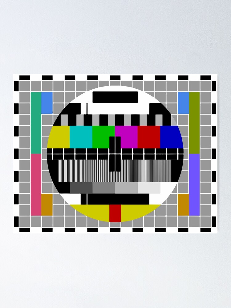 "TV Offline Screen: 02" Poster for Sale by IOMAprints | Redbubble