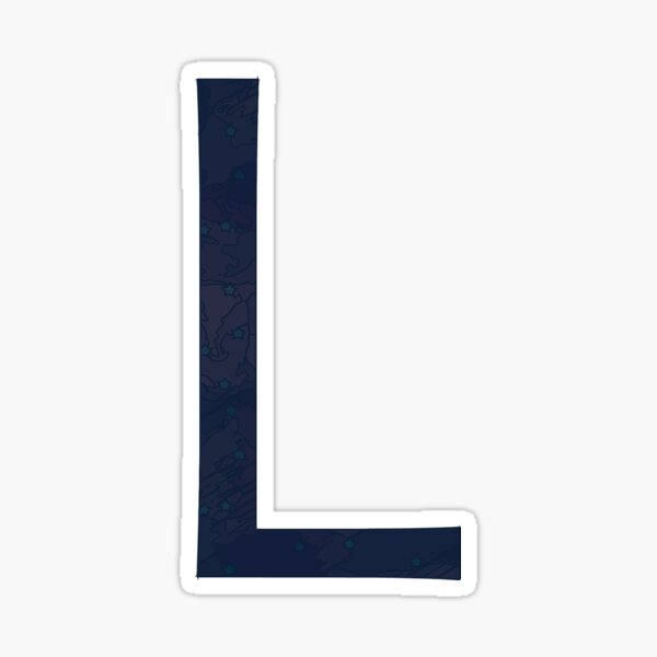 "Nebula Letter L Monogram" Sticker for Sale by vickennobile | Redbubble