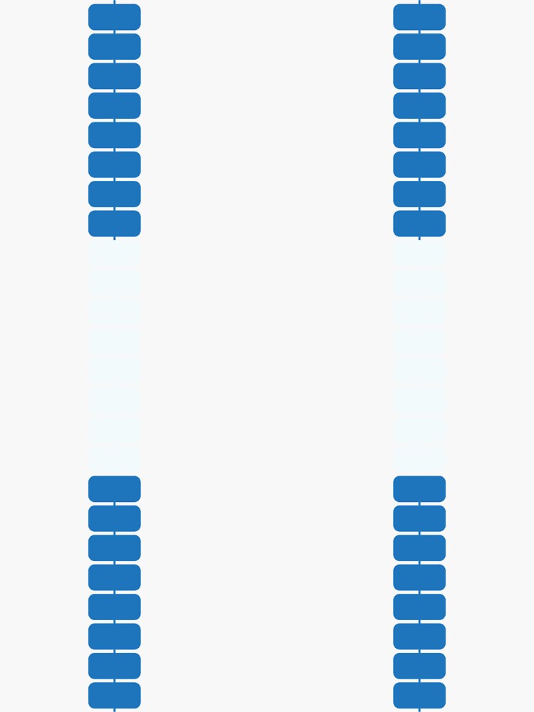 "Lane Dividers" Sticker by websterfiberart | Redbubble