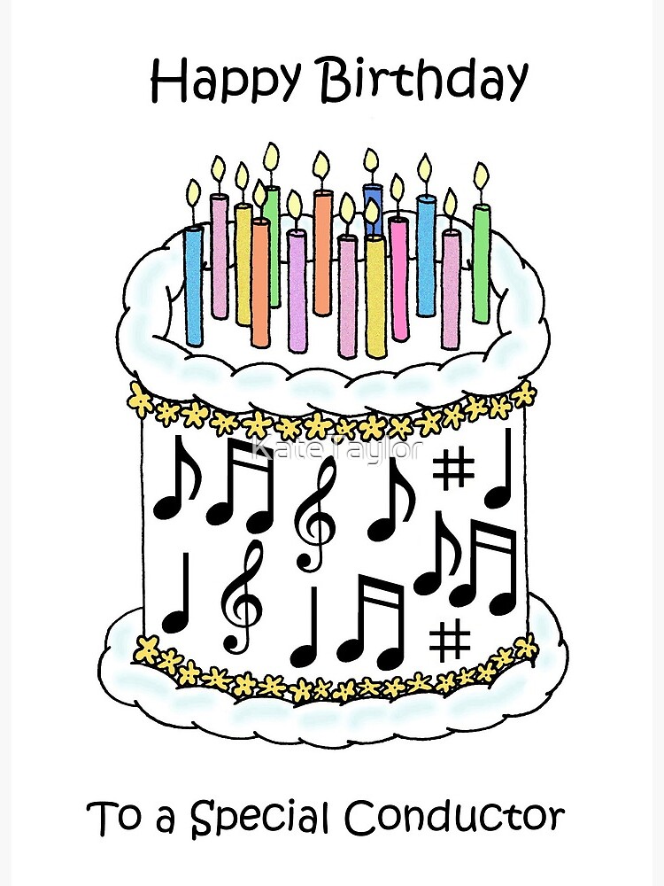 "Happy Birthday to Conductor Musical Director" Greeting Card for Sale ...